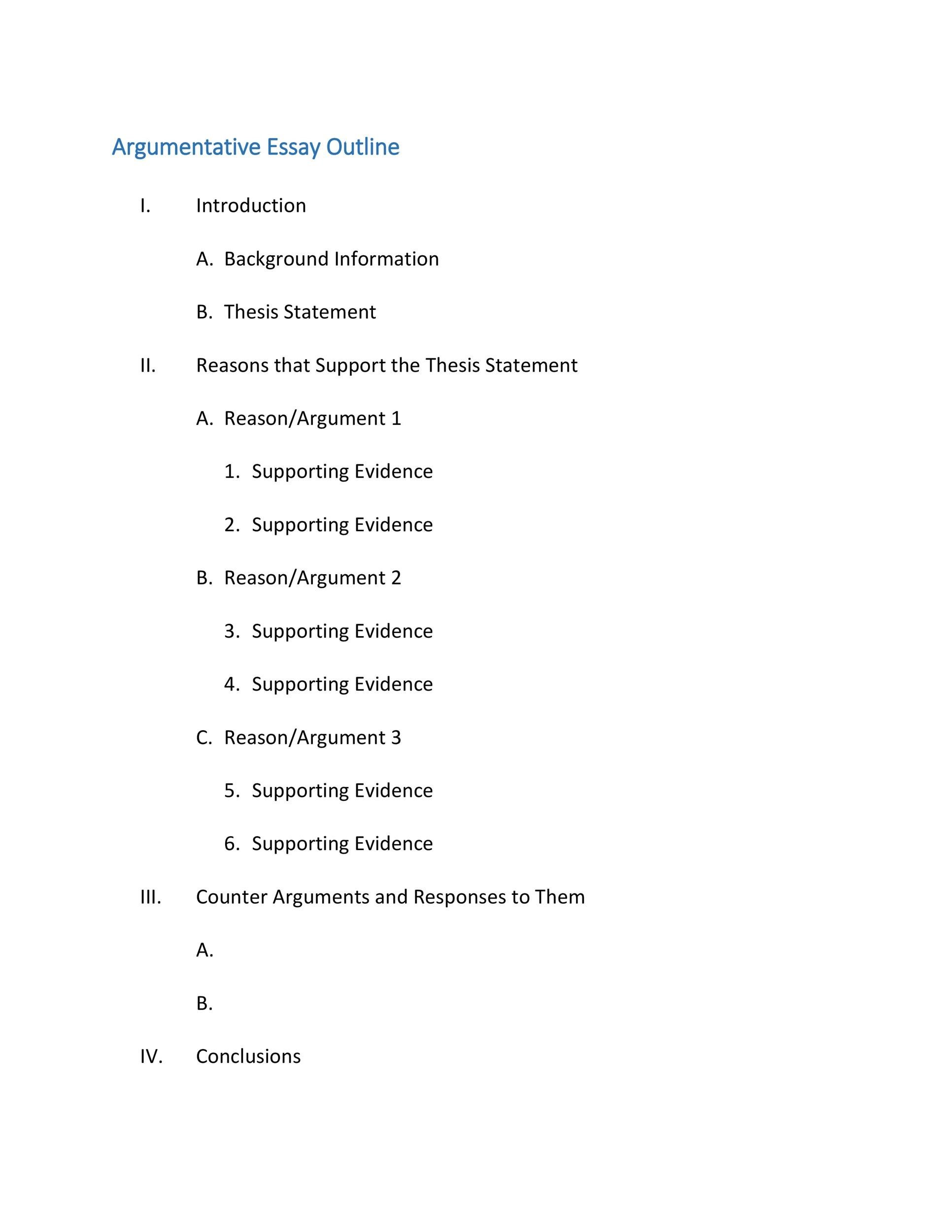 Argumentative Essay Outline Examples How To Create A Powerful 