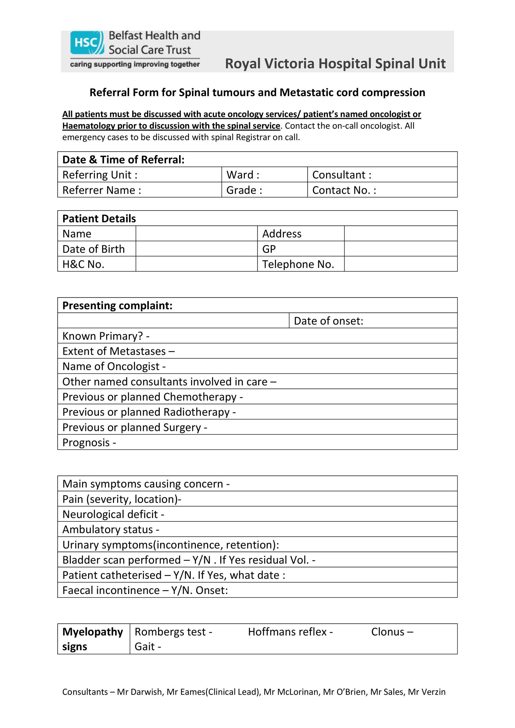 50 Referral Form Templates Medical General TemplateLab 50 Referral Form Templates Medical General TemplateLab