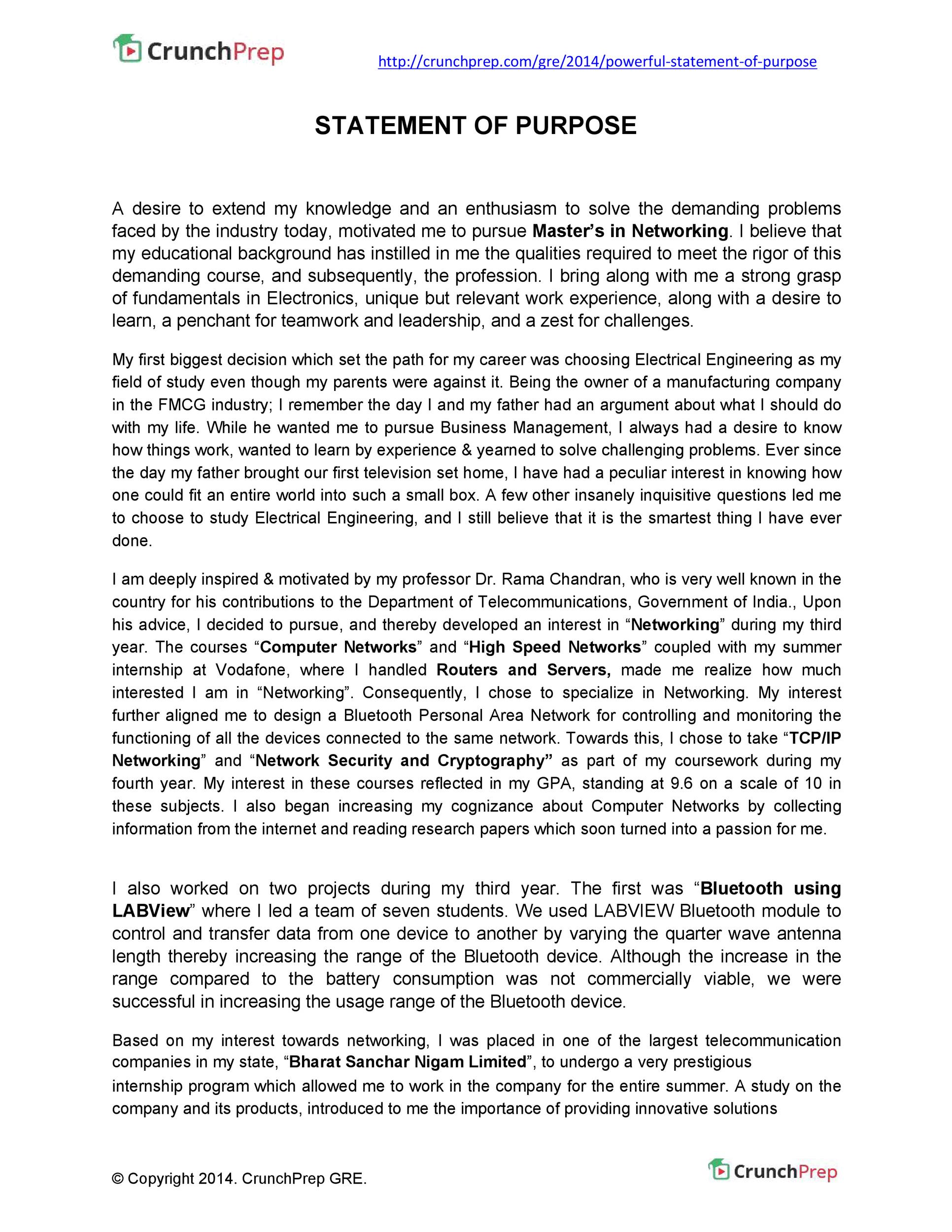 How To Write Statement Of Purpose For Job Job Retro