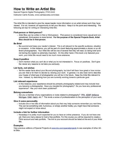 45 Biography Templates & Examples (Personal, Professional)