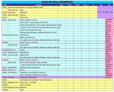 17 Perfect Daily Work Schedule Templates ᐅ TemplateLab