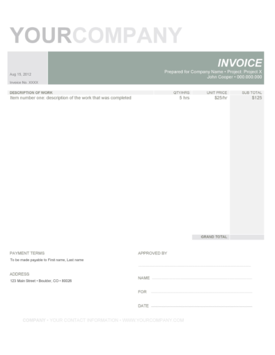 40+ Invoice Templates: Blank, Commercial (PDF, Word, Excel)
