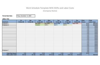 17 Perfect Daily Work Schedule Templates ᐅ TemplateLab