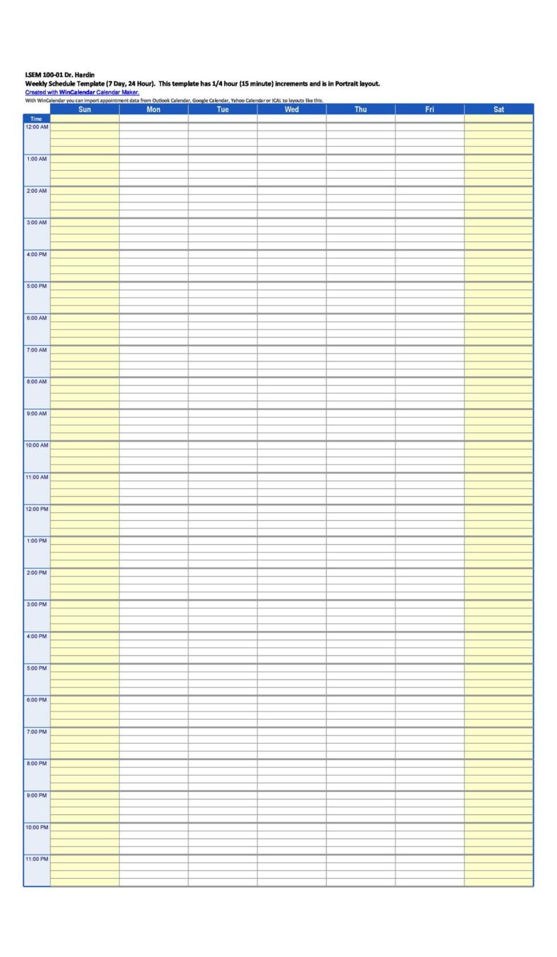17 Perfect Daily Work Schedule Templates ᐅ TemplateLab
