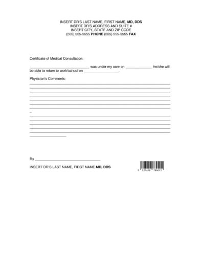 50+ Free Doctor Note Templates [for Work or School]