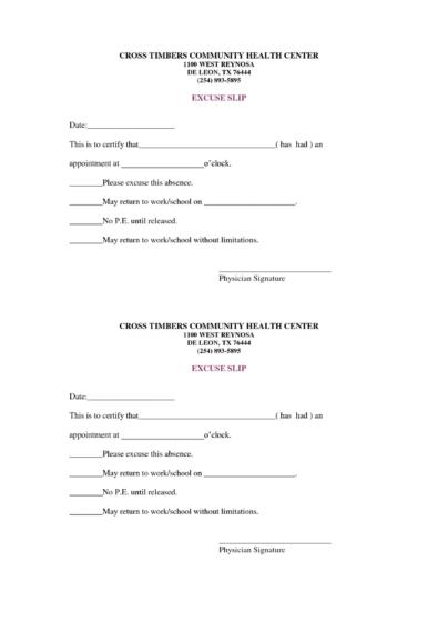 50+ Free Doctor Note Templates [for Work or School]