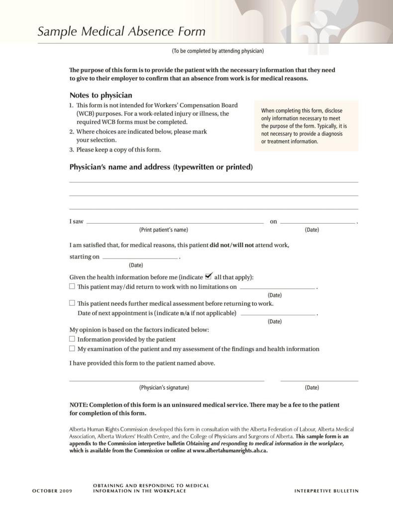 50+ Free Doctor Note Templates [for Work or School]