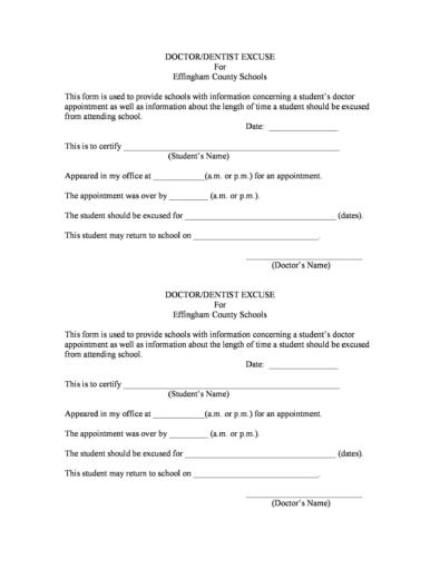 50+ Free Doctor Note Templates [for Work or School]