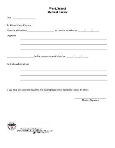 50+ Free Doctor Note Templates [for Work or School]