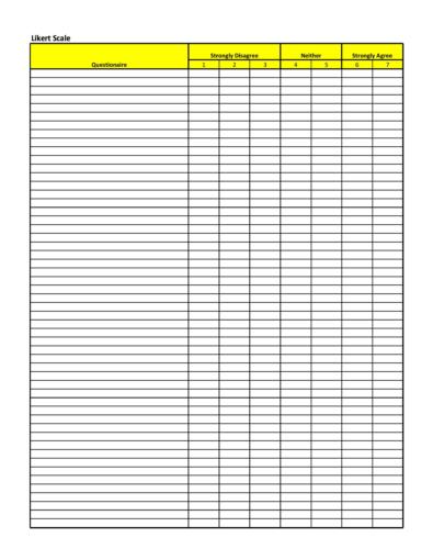 27 Free Likert Scale Templates & Examples [Word/Excel/PPT]