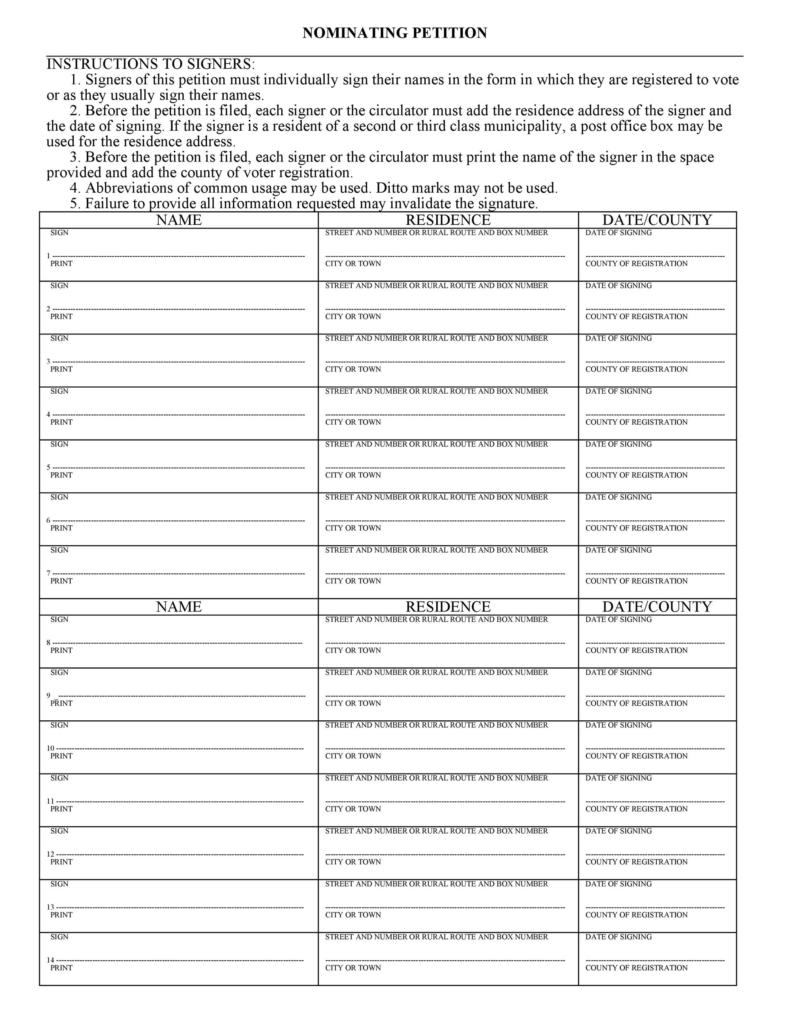 30 Petition Templates + How To Write Petition Guide