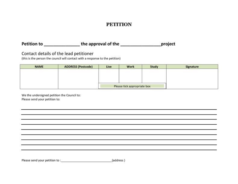 30 Petition Templates + How To Write Petition Guide