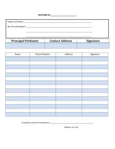 30 Petition Templates + How To Write Petition Guide