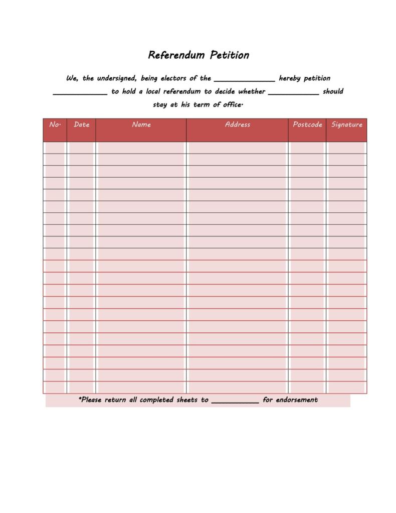 30 Petition Templates + How To Write Petition Guide