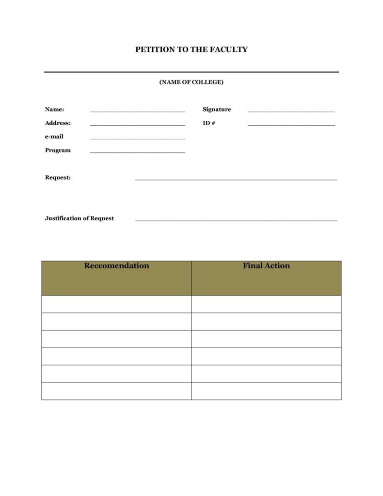 30 Petition Templates + How To Write Petition Guide