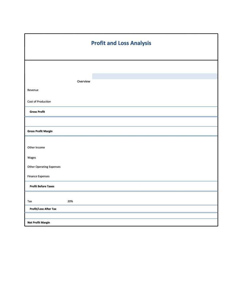 53 Profit and Loss Statement Templates & Forms [Excel, PDF]