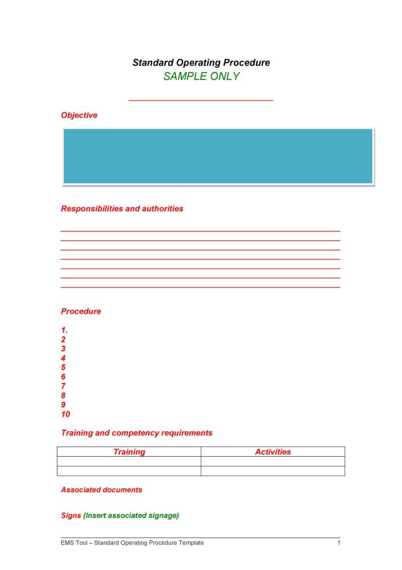 48 Best Standard Operating Procedure (SOP) Templates