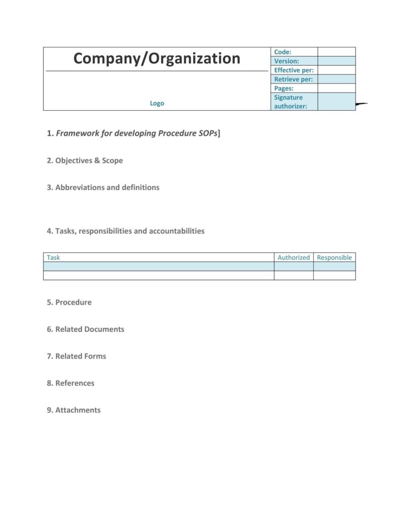 48 Best Standard Operating Procedure (SOP) Templates