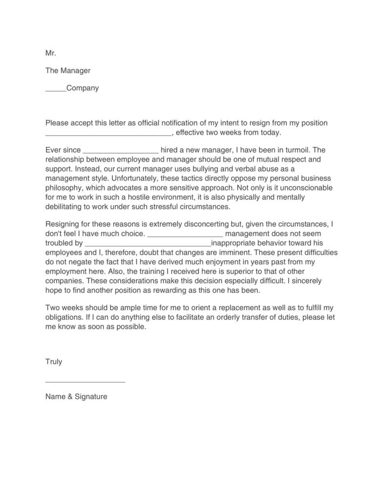 40 Two Weeks Notice Letters (& Resignation Letter Templates)
