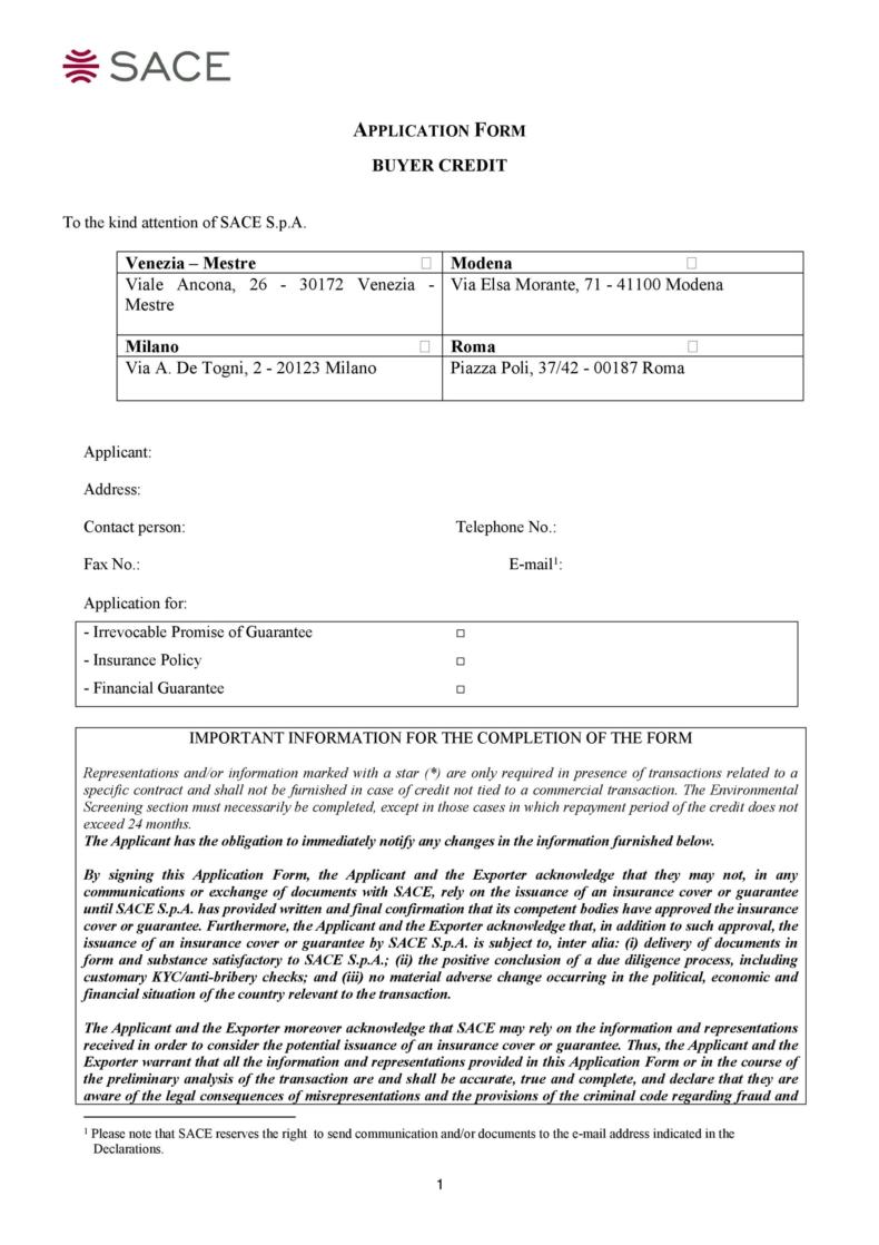 40 Free Credit Application Form Templates & Samples