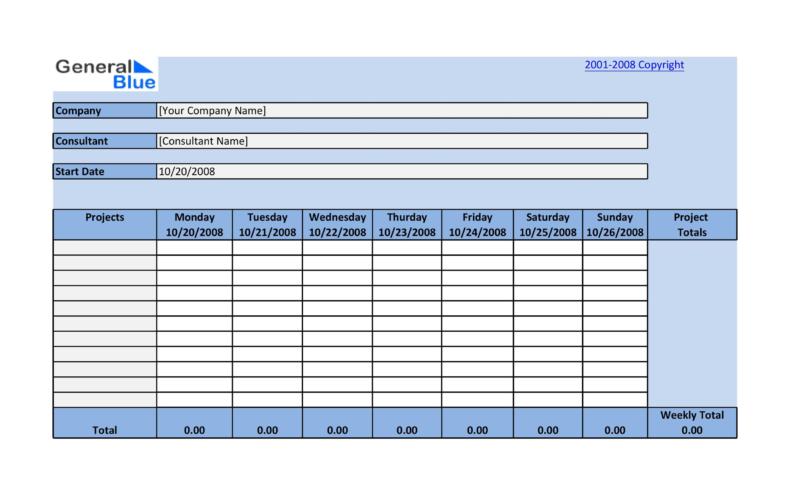 40 Free Timesheet Templates [in Excel] ᐅ TemplateLab