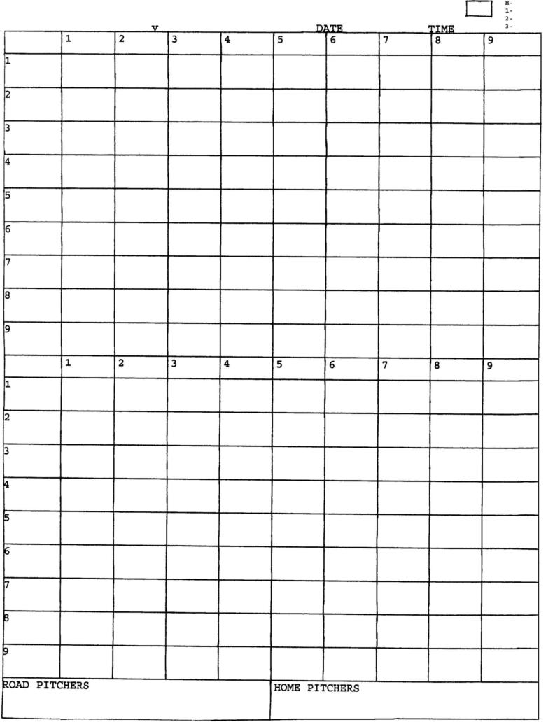 30+ Printable Baseball Scoresheet / Scorecard Templates ᐅ TemplateLab