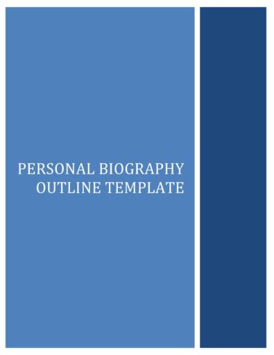 45 Biography Templates & Examples (Personal, Professional)