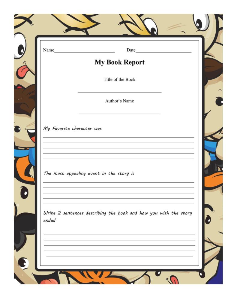 30 Book Report Templates & Reading Worksheets