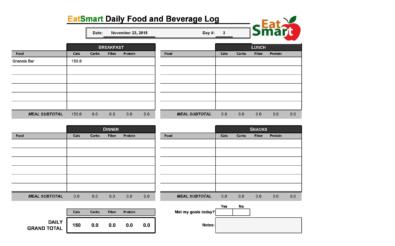 49 Simple Food Diary Templates & Food Log Examples