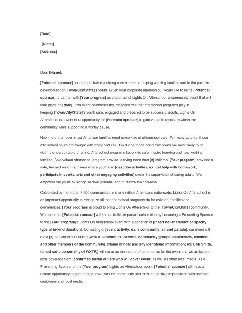 40+ Sponsorship Letter & Sponsorship Proposal Templates