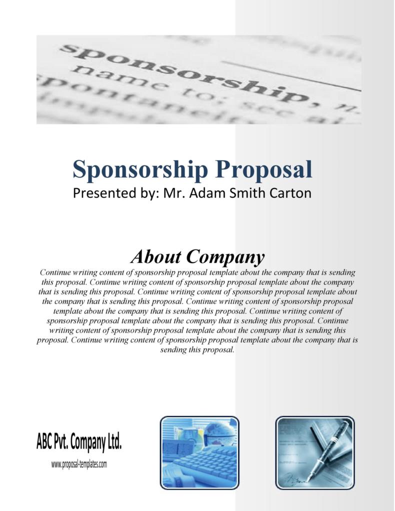 40+ Sponsorship Letter & Sponsorship Proposal Templates