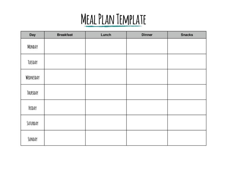 40+ Weekly Meal Planning Templates ᐅ TemplateLab