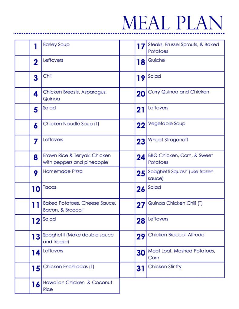 40+ Weekly Meal Planning Templates ᐅ TemplateLab