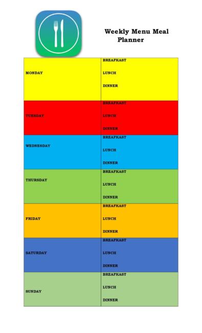 40+ Weekly Meal Planning Templates ᐅ TemplateLab
