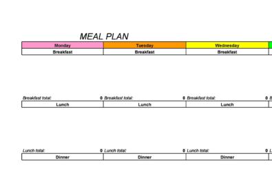 40+ Weekly Meal Planning Templates ᐅ TemplateLab