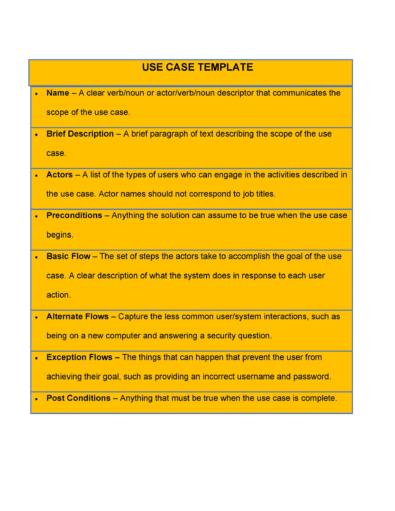 40 Use Case Templates & Examples (Word, PDF) ᐅ TemplateLab