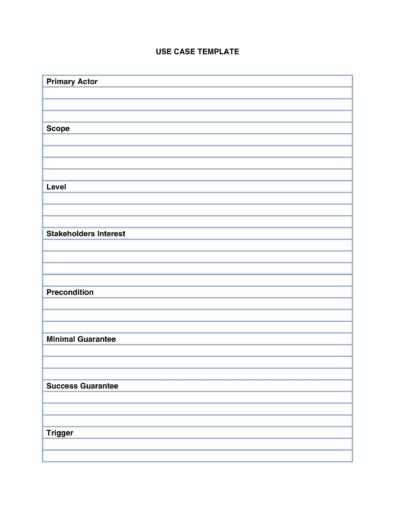 40 Use Case Templates & Examples (Word, PDF) ᐅ TemplateLab