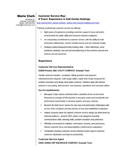 30+ Customer Service Resume Examples ᐅ TemplateLab