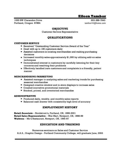 30+ Customer Service Resume Examples ᐅ TemplateLab
