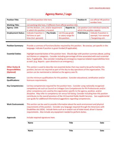 48 Free Job Description Templates & Examples [Word, PDF]