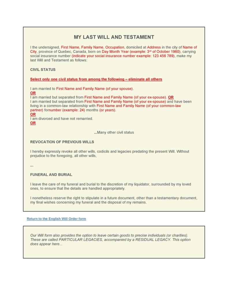 39 Last Will and Testament Forms & Templates ᐅ TemplateLab