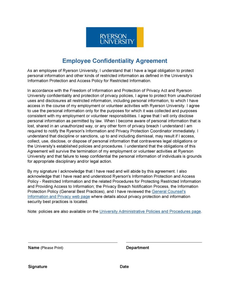 44 Non Disclosure Agreement Templates [NDA Forms]