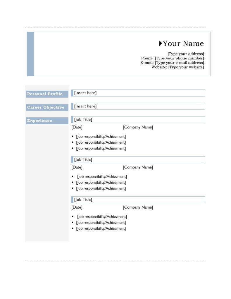 48 Great Curriculum Vitae Templates & Examples ᐅ TemplateLab