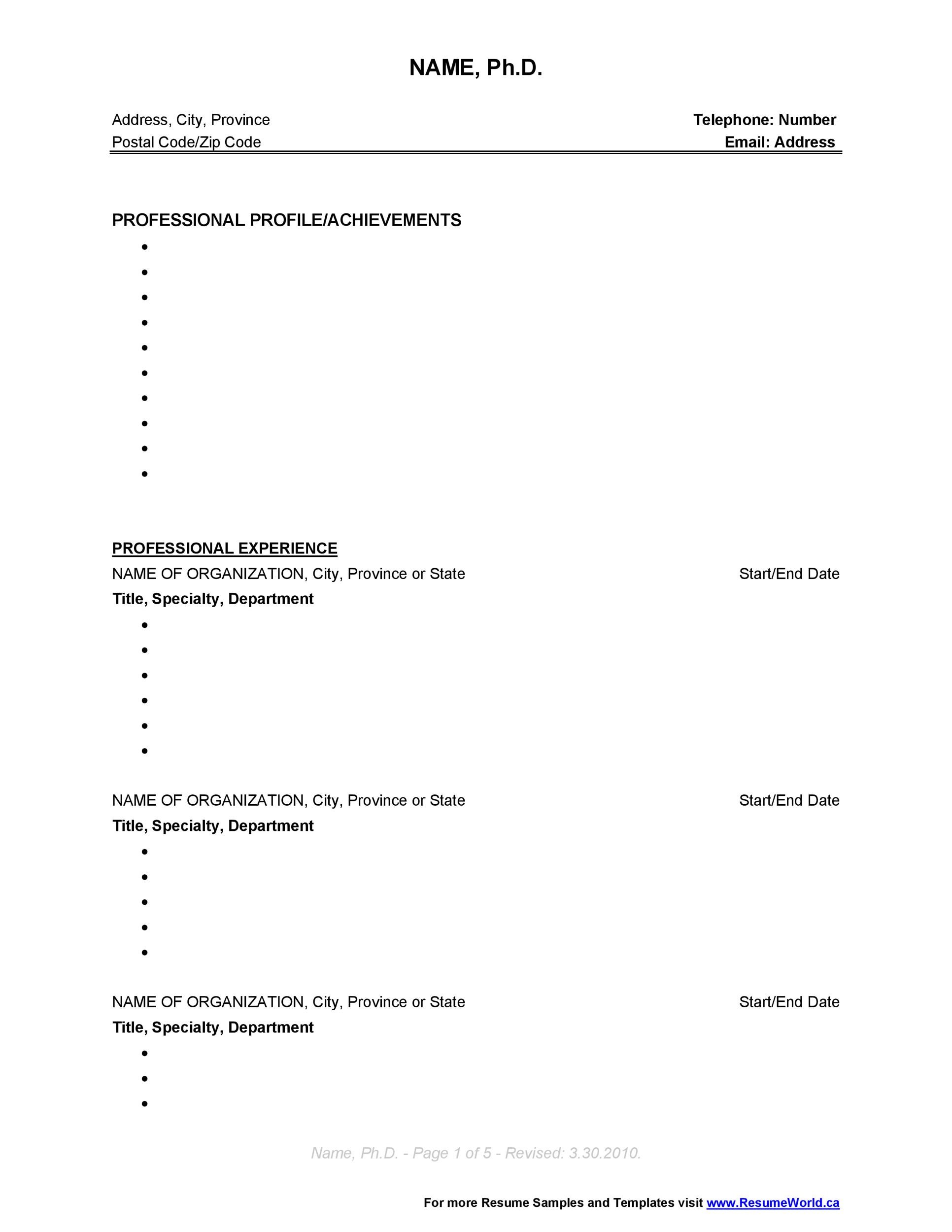 Curriculum Outline Template Curriculum Outline Template