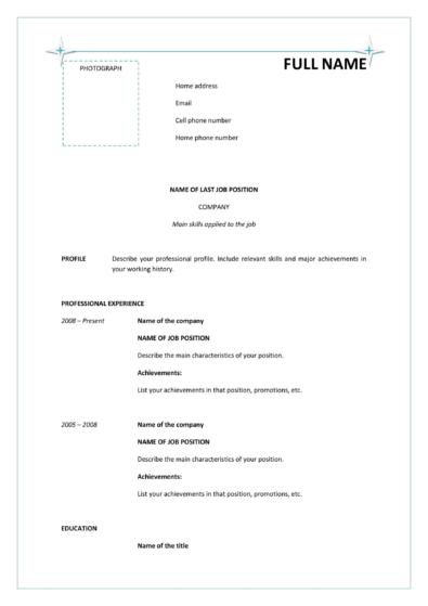 48 Great Curriculum Vitae Templates & Examples ᐅ TemplateLab