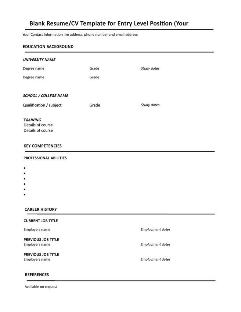 48 Great Curriculum Vitae Templates & Examples ᐅ TemplateLab