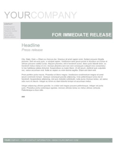 46 Press Release Format Templates, Examples & Samples ᐅ TemplateLab