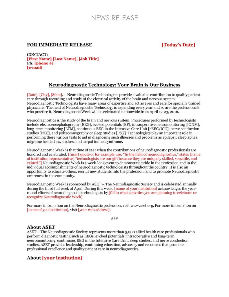 46 Press Release Format Templates, Examples & Samples ᐅ TemplateLab