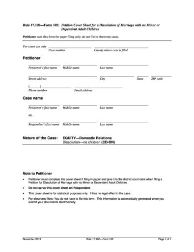 40 Free Divorce Papers (Printable) ᐅ TemplateLab