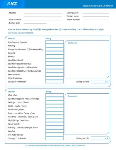 30+ Printable Home Inspection Checklists (Word, PDF, Excel)